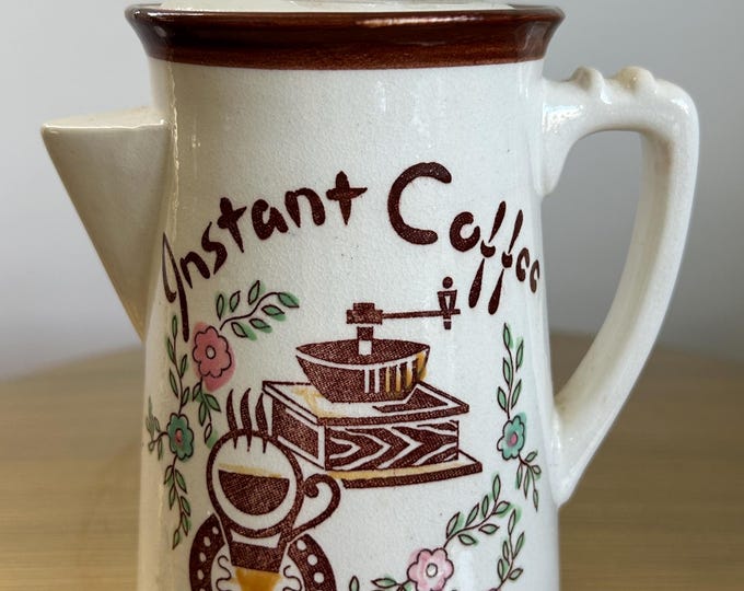 Vintage Instant Coffee Canister – Vintage Coffee Decor, Coffee Lover ...