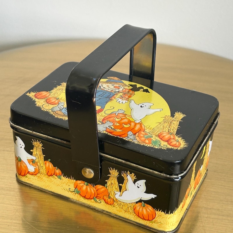 Ghost Pumpkin Tin - Etsy