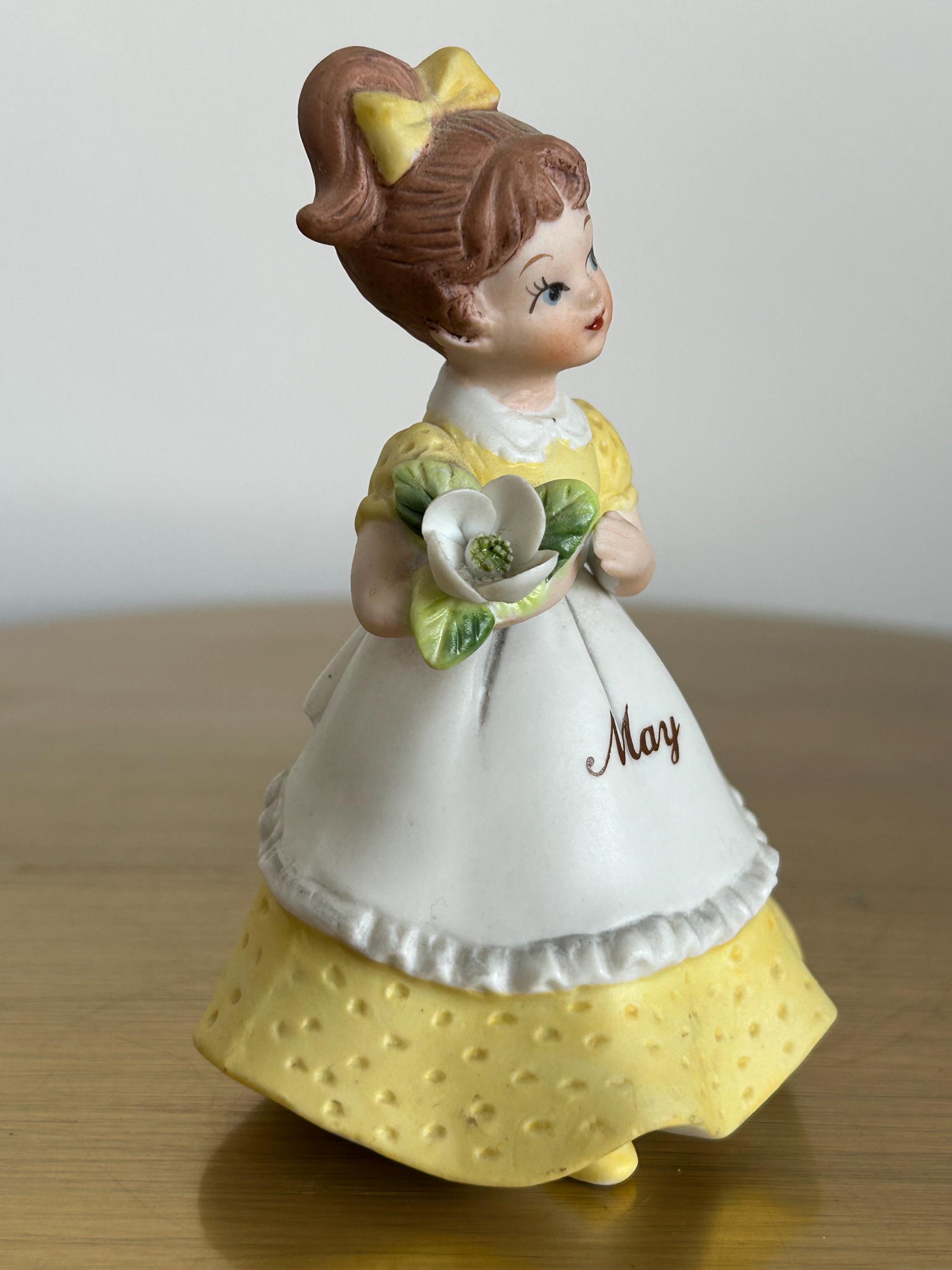 Vintage Lefton May Birthday Girl Figurine | Flower of the Month May ...