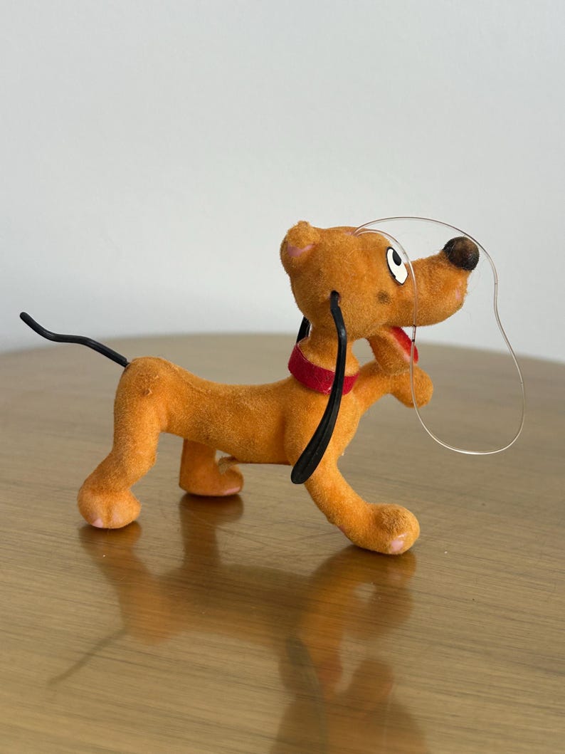 Vintage Disney Pluto Christmas Ornament Flocked Felt Dog | 1970s Walt ...