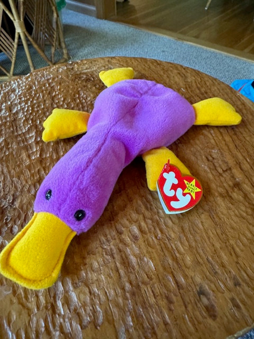 1993 RARE Original 9 Beanie Baby Patti the Platypus (magenta) - Etsy