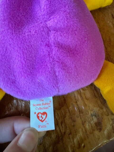 1993 RARE Original 9 Beanie Baby Patti the Platypus (magenta) - Etsy