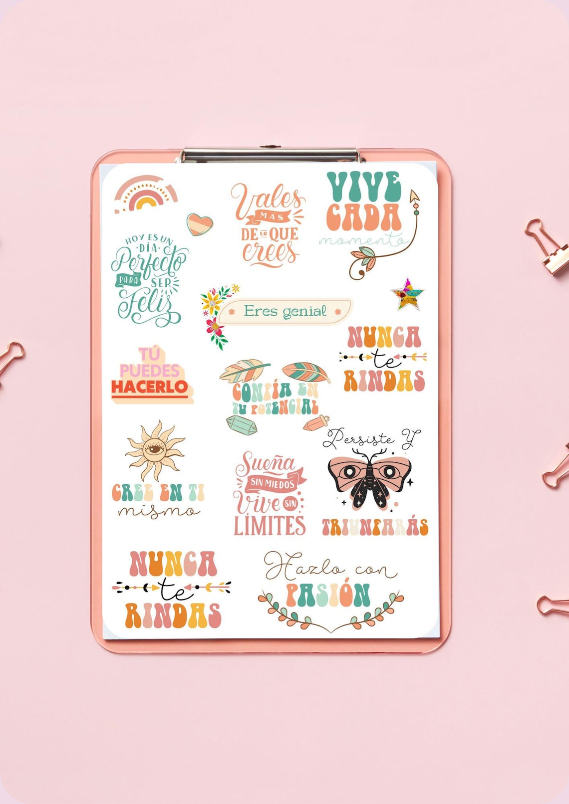 Latina Digital Vision Board 2025 Printable, Vision Board Photo Collage ...