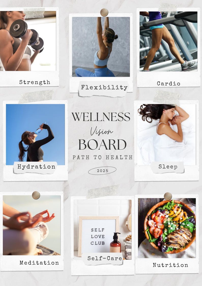 Wellness Vision Board - Etsy