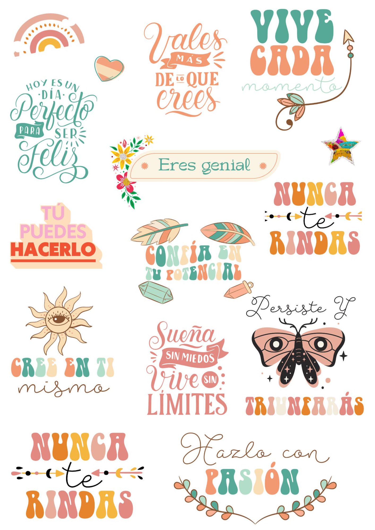 Latina Vision Board 2025: Spanish Affirmations, Photo Collage (digital ...