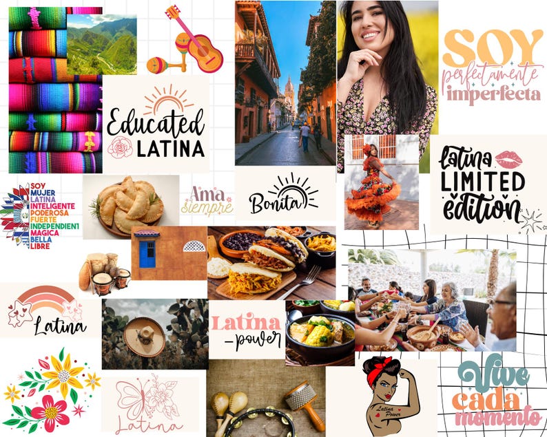 Latina Vision Board 2026: Printable Photo Collage (digital Download) - Etsy