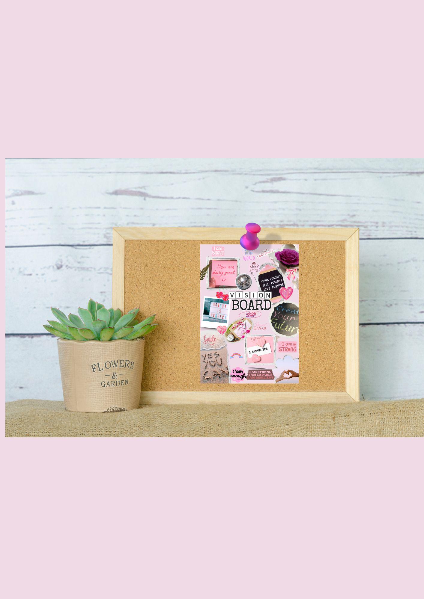Teen Girl Vision Board: Positive Affirmations, Inspiration, 2026 Mood ...