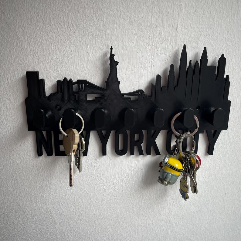 3D New York City Skyline Key Holder - Etsy