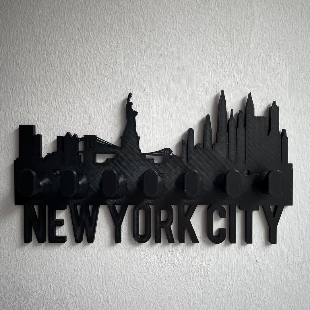 3D New York City Skyline Key Holder - Etsy
