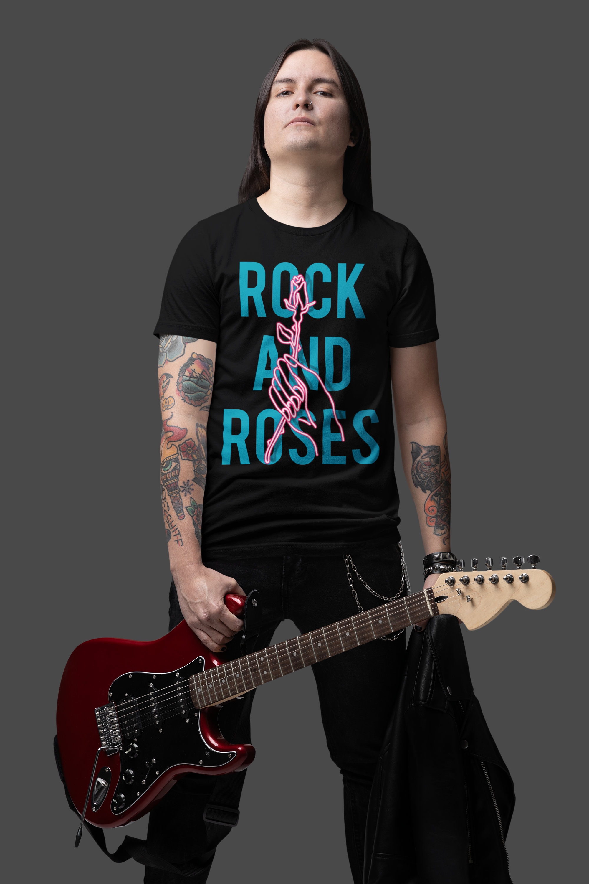 Rock and Roses Tees for Women's Gift for Him and Her Unisex Clothing ...