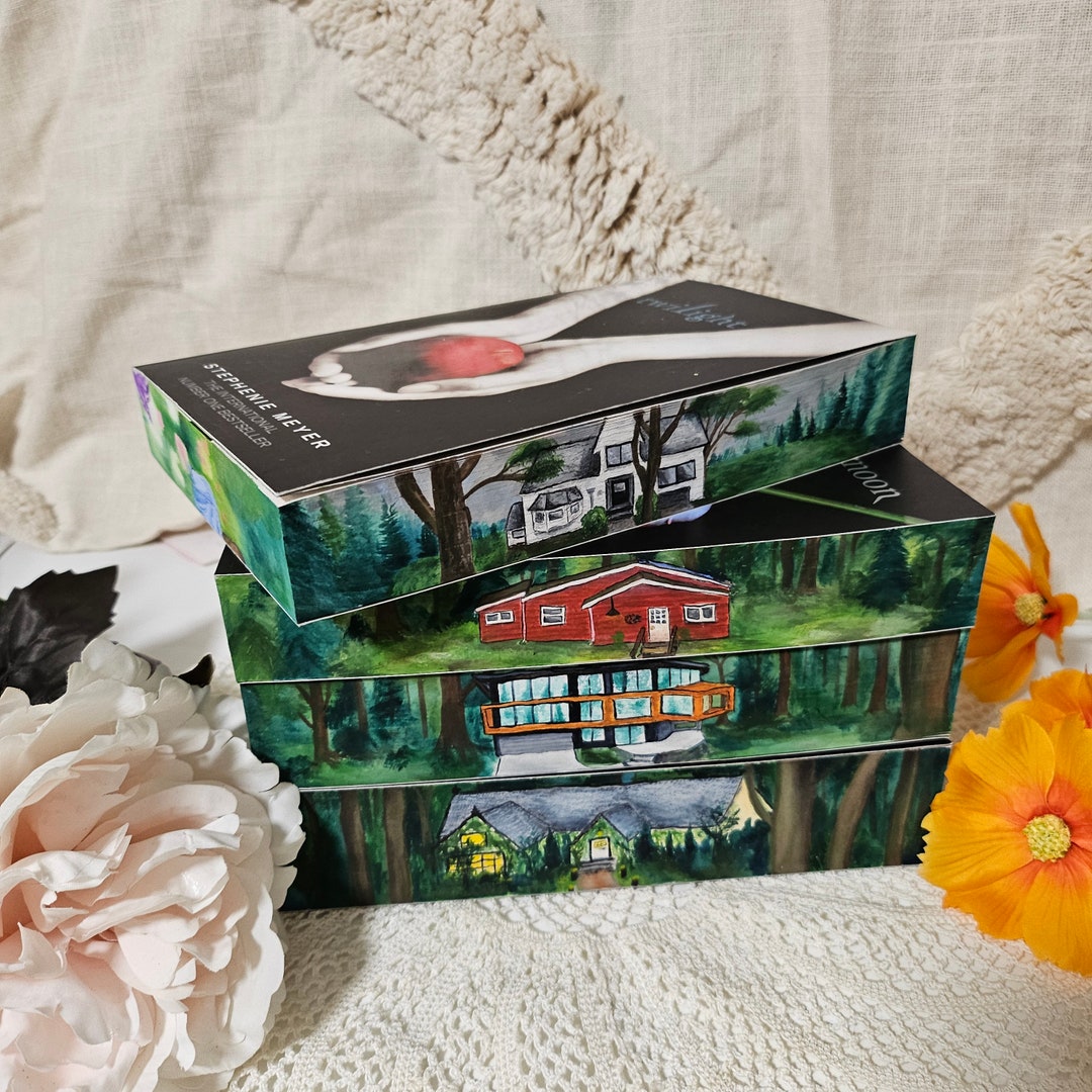 Custom Hand Painted Fore Edge Book Series Twilight Paperback - Etsy