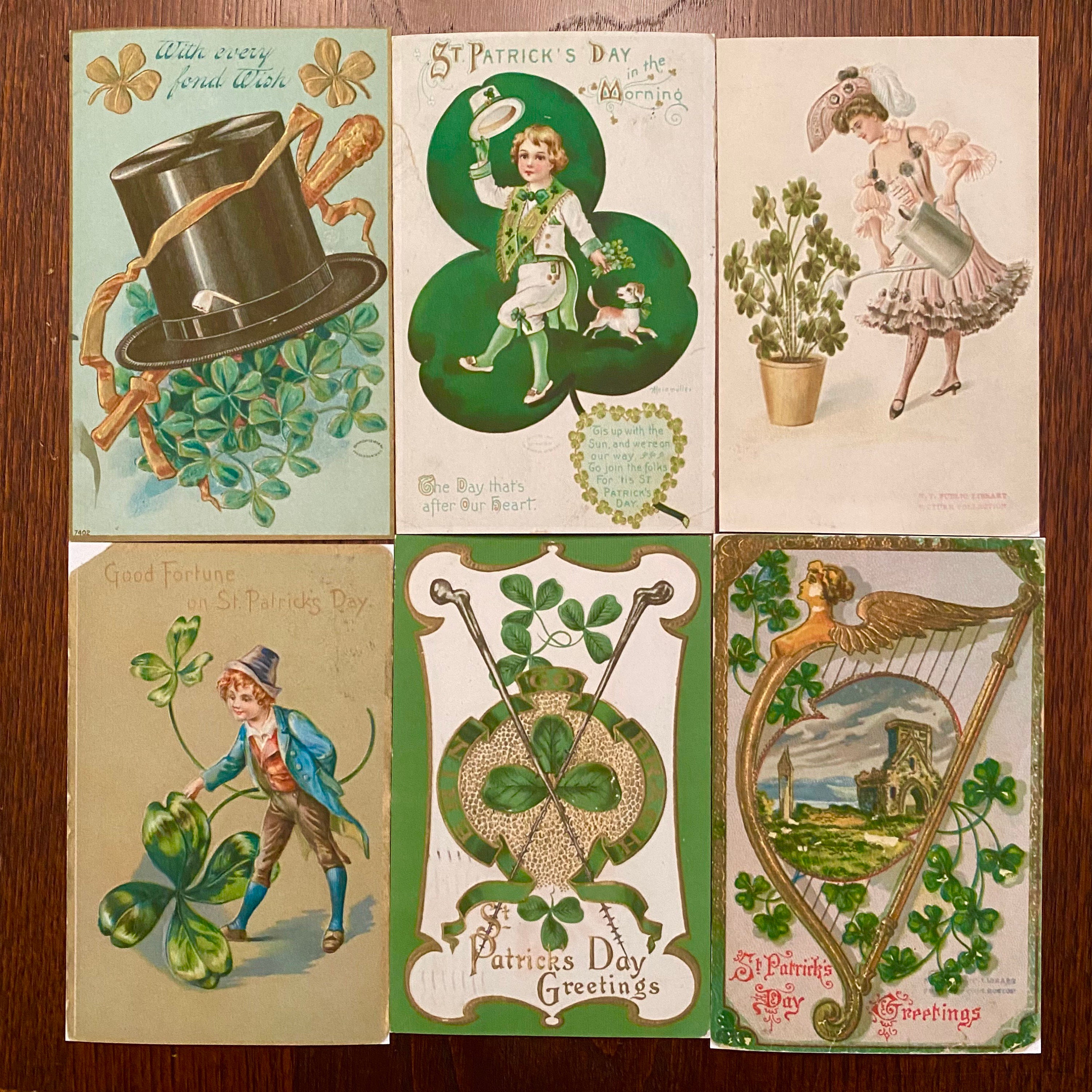20 1890- 1920 Antique St. Patrick’s Day Postcard Reproductions for ...