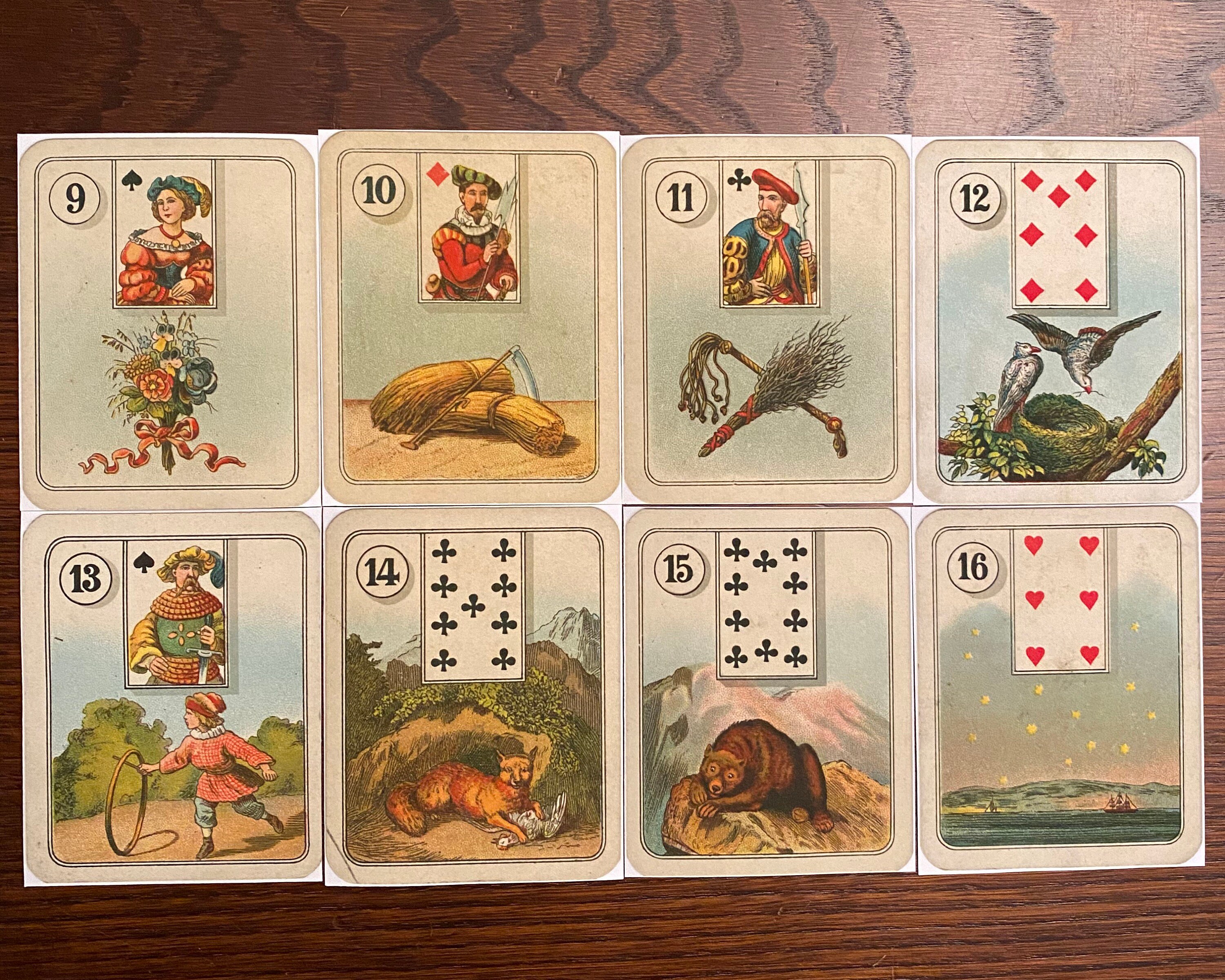 36 Fortune Telling Cigarette Card Reproductions for Scrapbooking, Junk ...