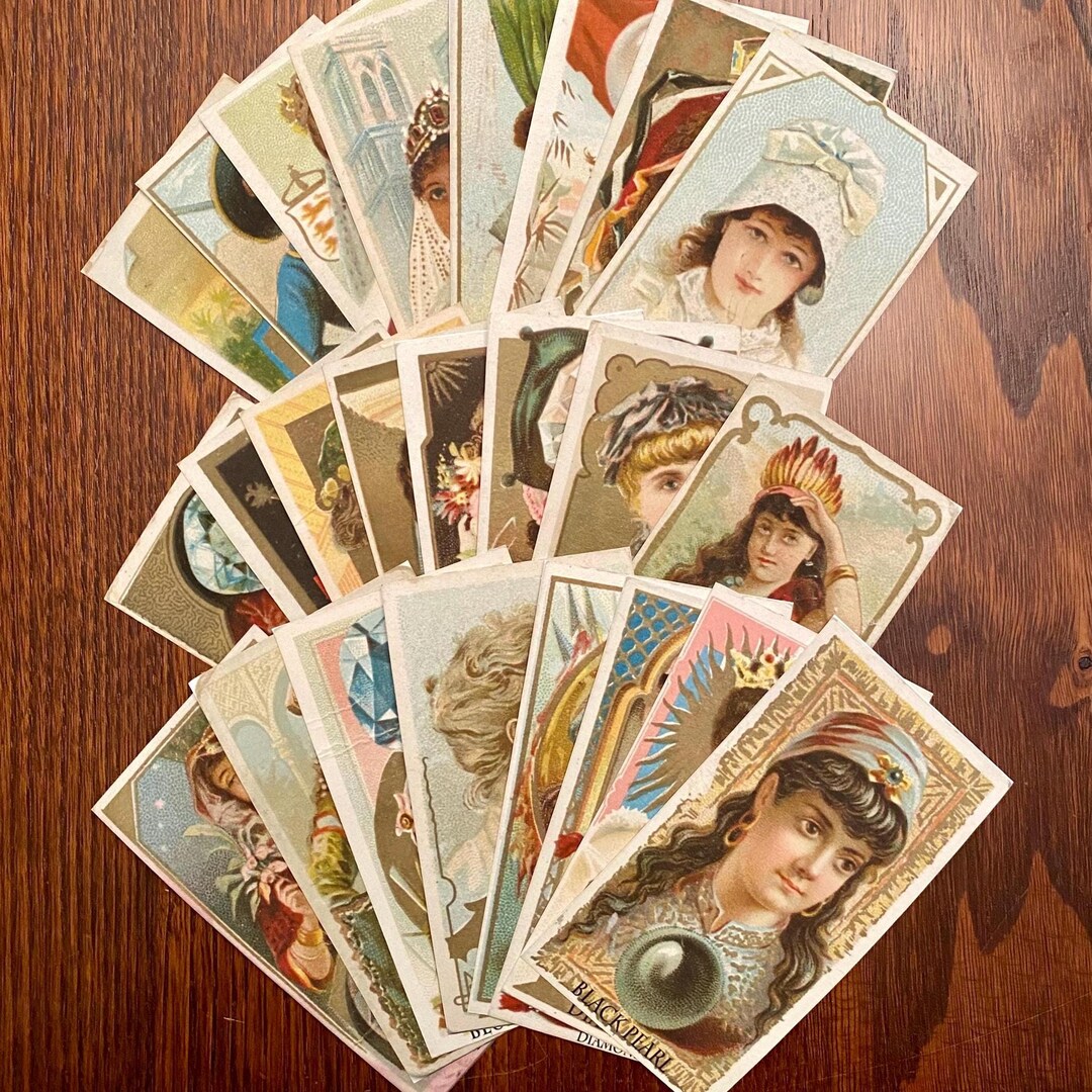 24 Gems of the World Cigarette Card Reproductions for Scrapbooking ...