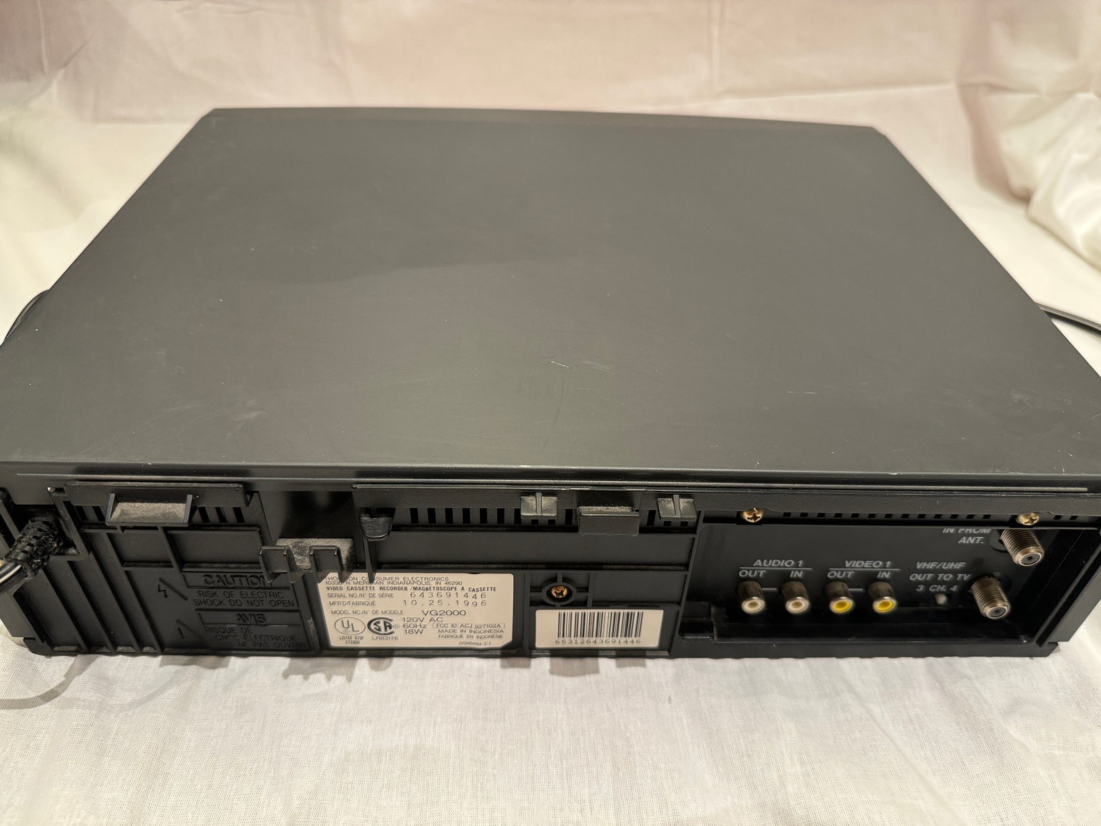 GE Video Cassette Recorder VHS Player VG2000 No Remote Tested - Etsy