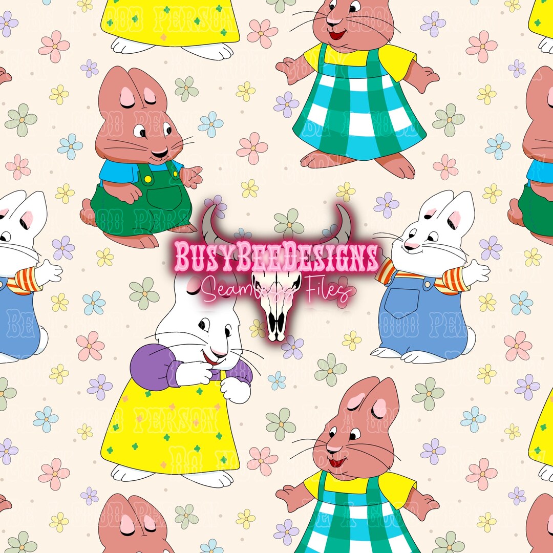 Max and Ruby (and Friends) - Digital Art Seamless File - Etsy