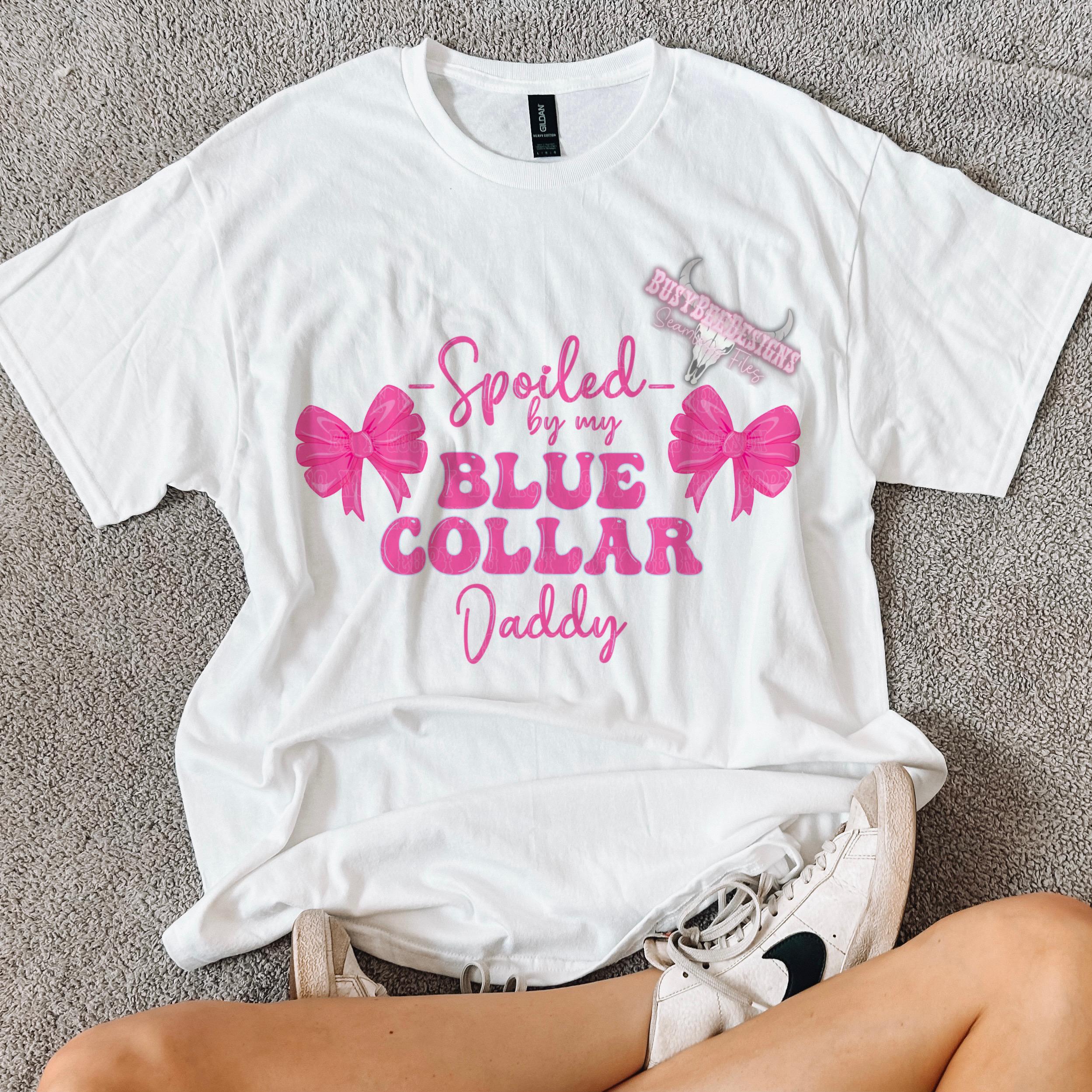Blue Collar Daddy Bows PNG: Pink Country Design (digital Download) - Etsy