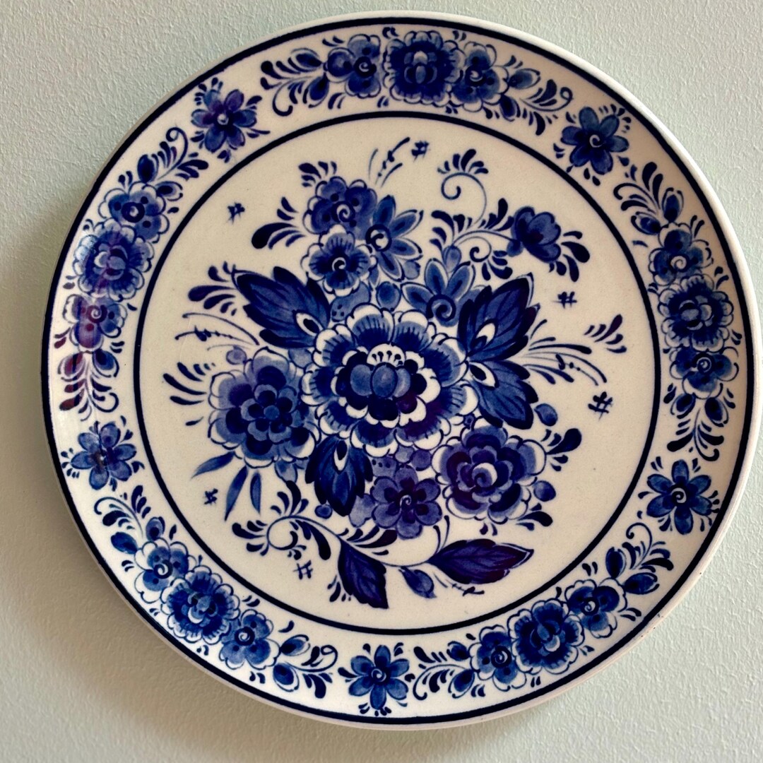 Delft Ware Blue and White Wall Plate. - Etsy UK