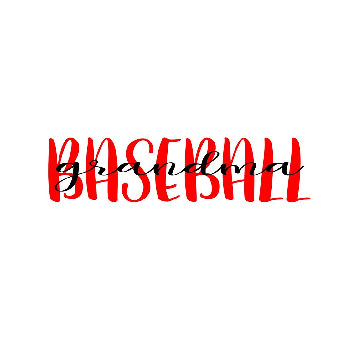 Baseball Grandma SVG PDF PNG Jpg Eps Dxf File - Custom Designs Wording ...