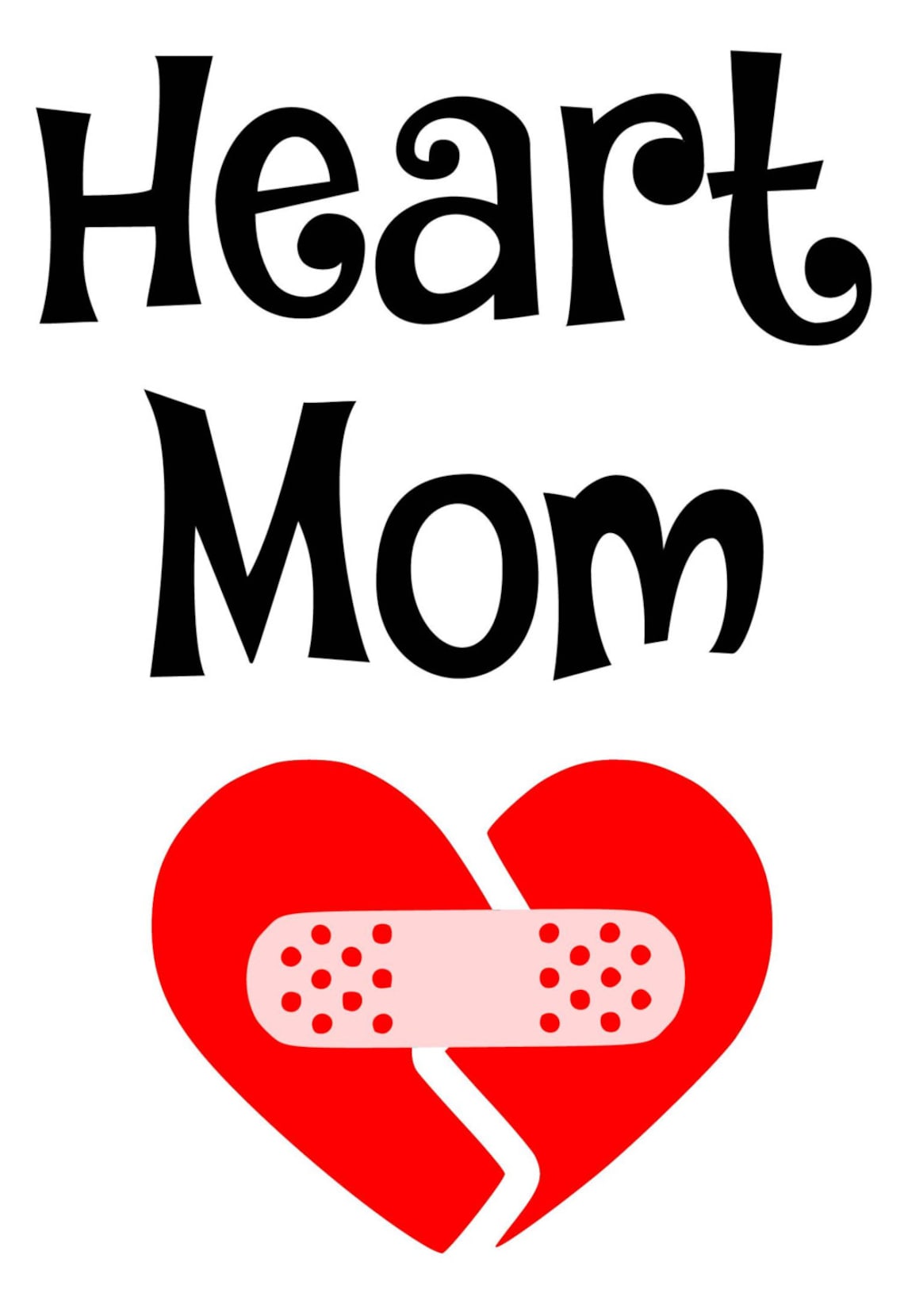 Heart Mom - SVG PDF PNG Jpg Eps, and Dxf File - Welcome Silhouette ...
