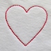 Heart Oval Edge Outline Embroidery Designs 3 Sizes | Etsy