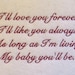 I Will Love You Forever Embroidery Design 2 Designs 5x7 - Etsy
