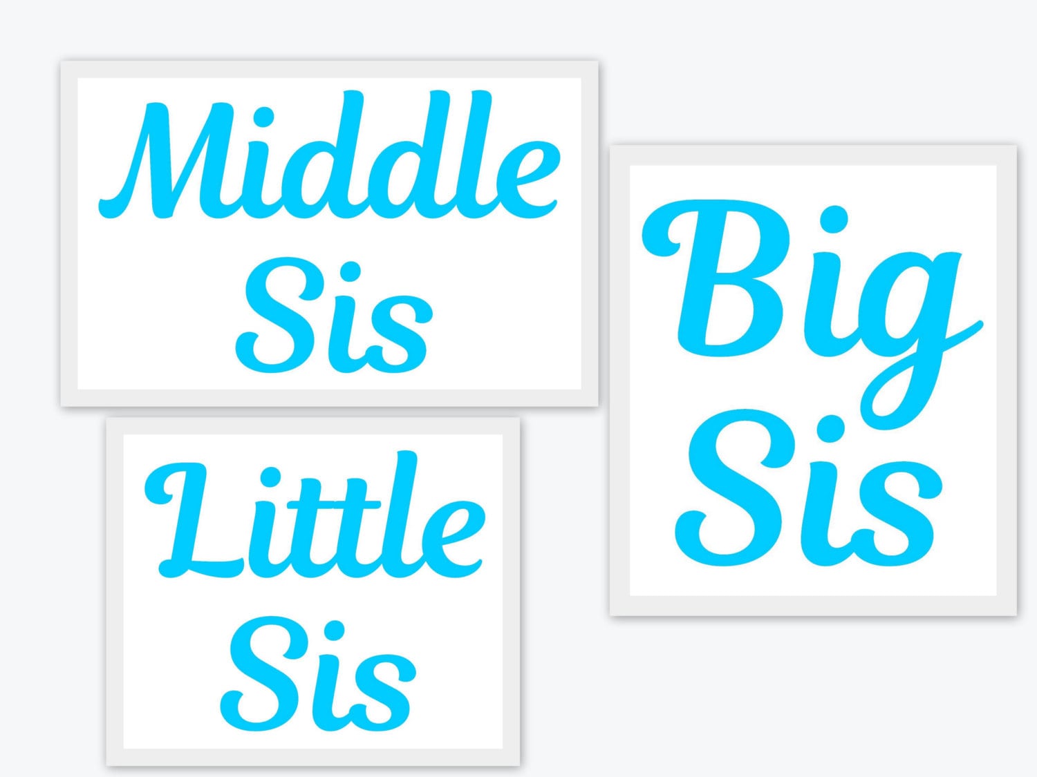 Big Sis Middle Sis Little Sis SVG PDF PNG, Jpg Eps, Dxf File - Welcome ...