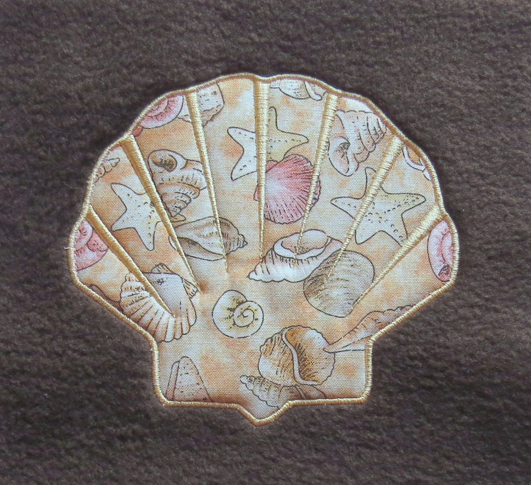 Sea Shell Applique Embroidery Designs - 2 Sizes - CUSTOM REQUEST ...