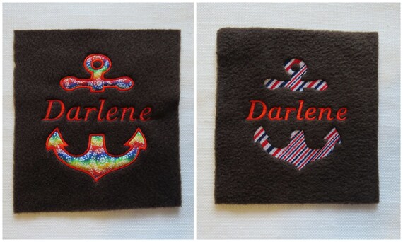 Anchor Split Frame Applique and Embroidery Design 2 Designs | Etsy