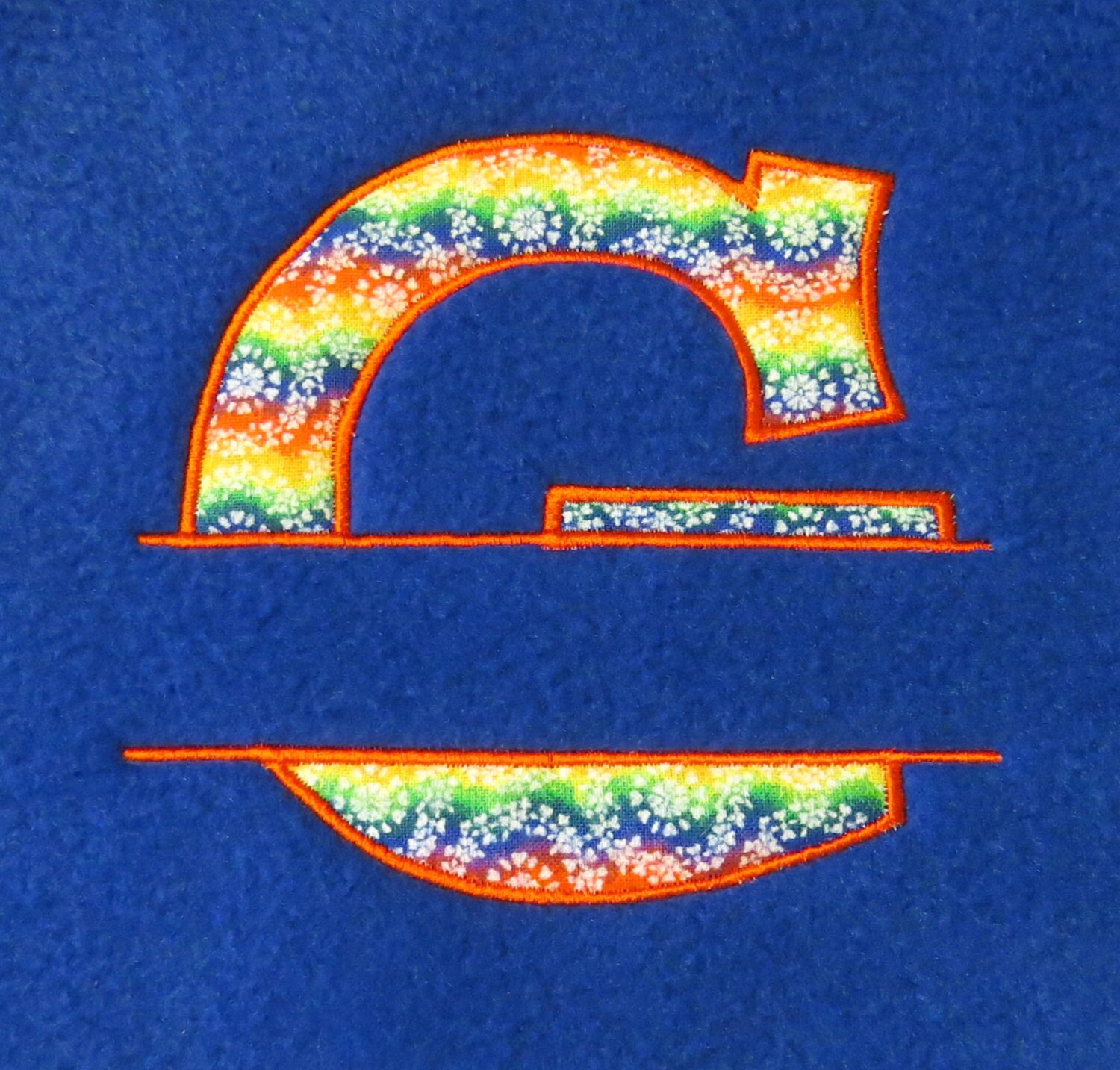 Letter G Split Frame Applique and Embroidery Design - 2 Designs - Etsy