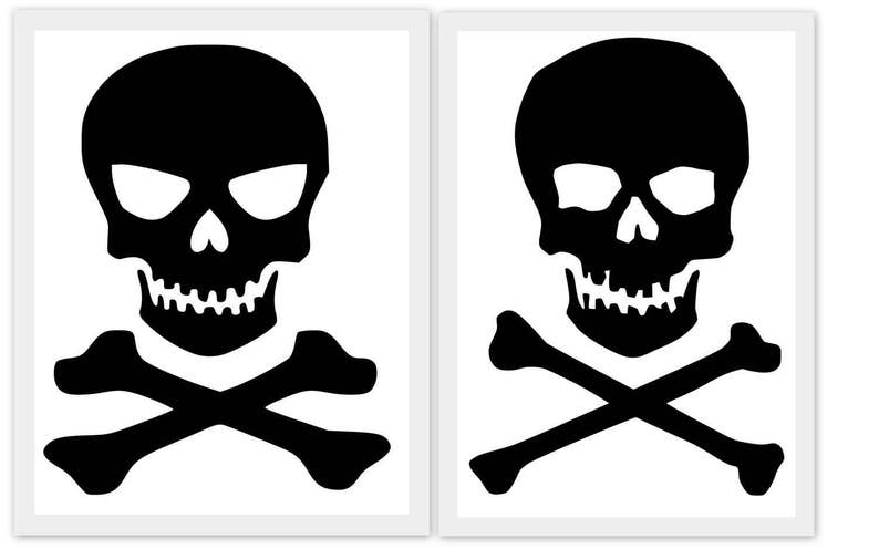 Skull and Crossbones SVG PDF PNG Jpg Eps Dxf File Welcome | Etsy Hong Kong