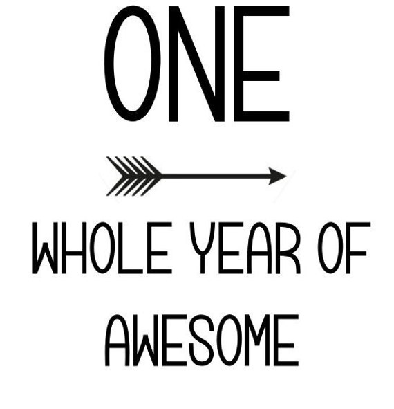 1 Whole Year of Awesome SVG Instant Download One Whole Year of Awesome ...