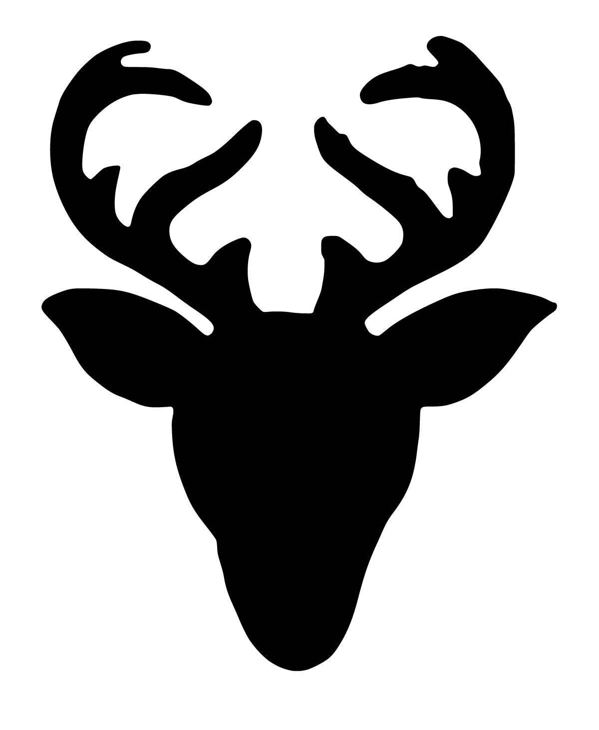 Deer Head Antlers SVG PDF PNG Jpg File Welcome | Etsy