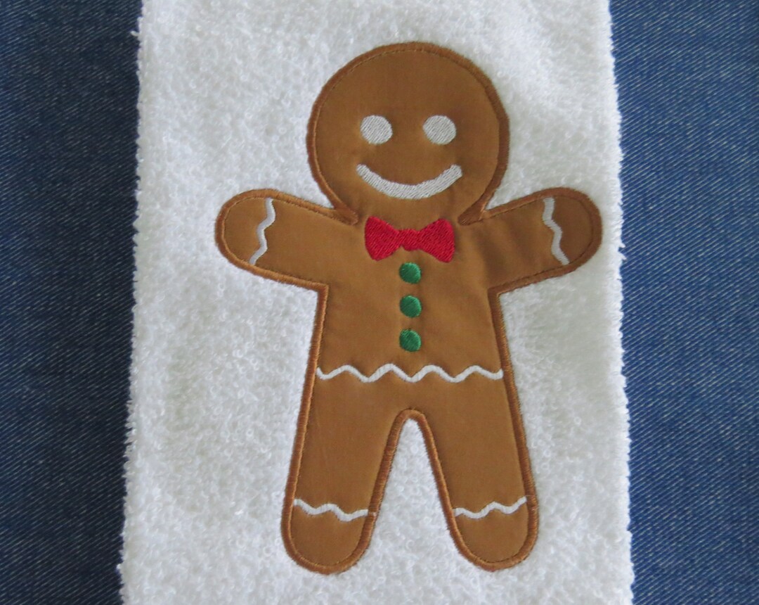The Gingerbread Boy Applique Embroidery Designs - 2 Sizes - CUSTOM ...