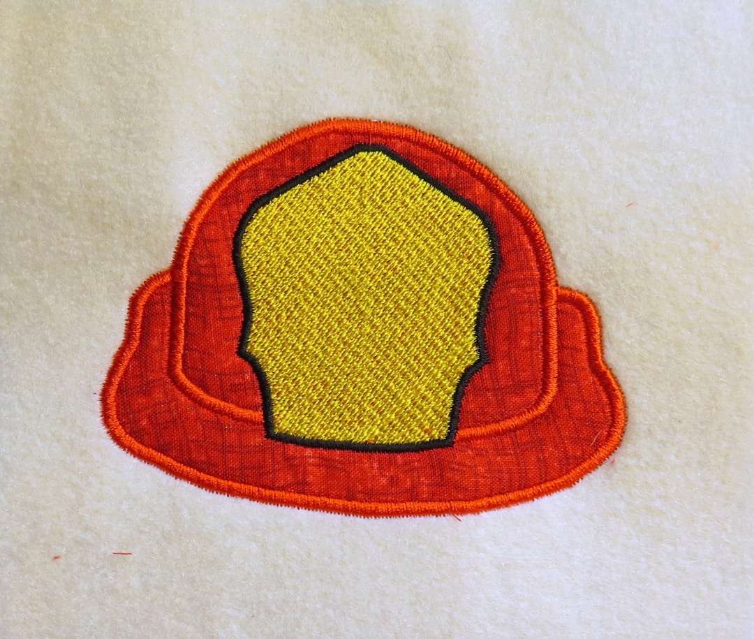 Fireman Helmet Applique Embroidery Designs - 2 Sizes - CUSTOM REQUEST ...