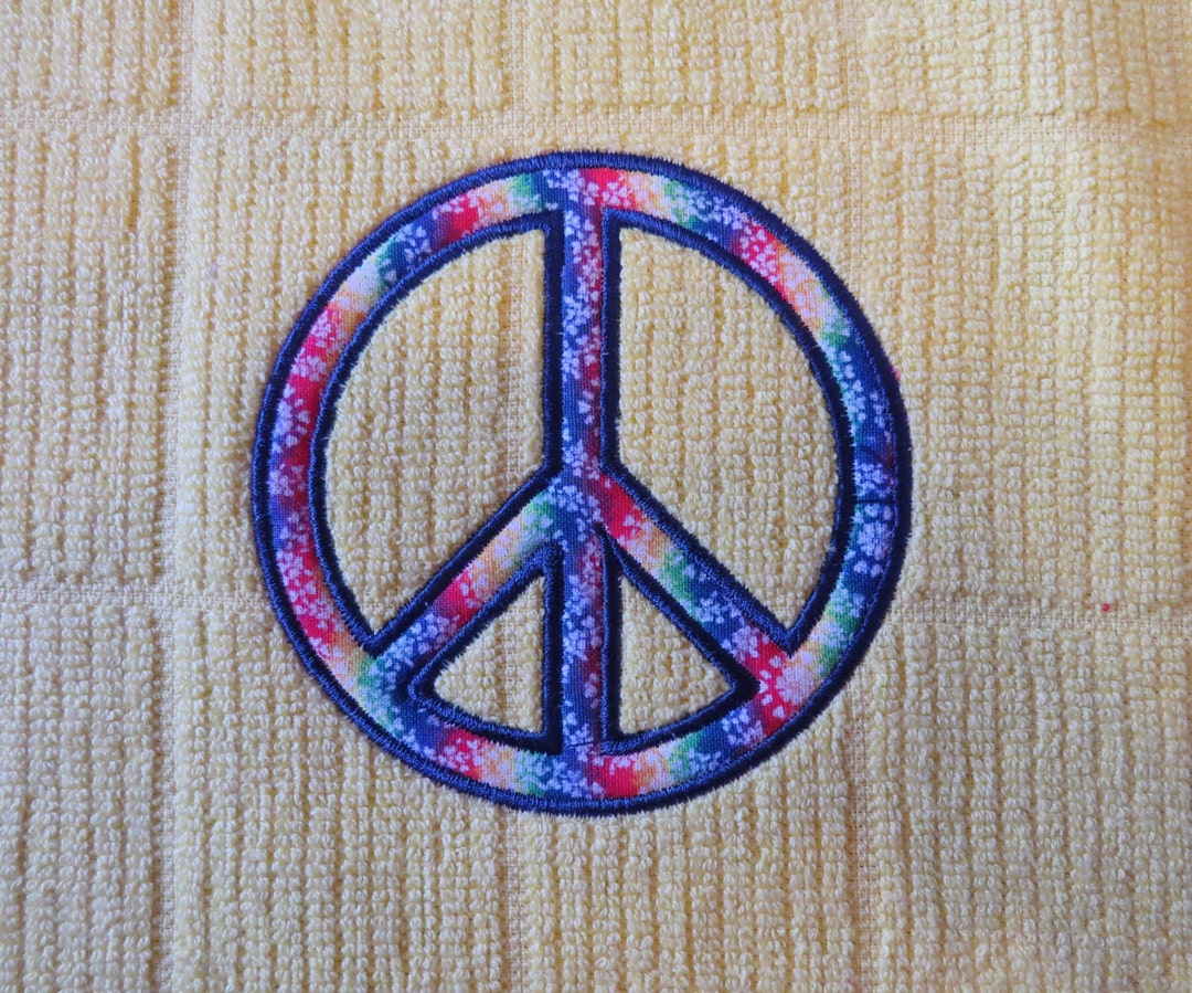 Peace Sign Applique Embroidery Designs 4x4 CUSTOM REQUEST - Etsy