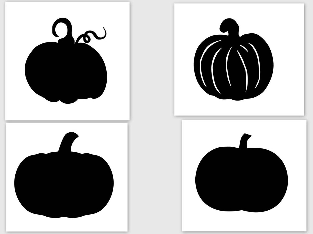 Calabazas 4 archivos SVG PDFPNG Bienvenido Silueta Cricut - Etsy México