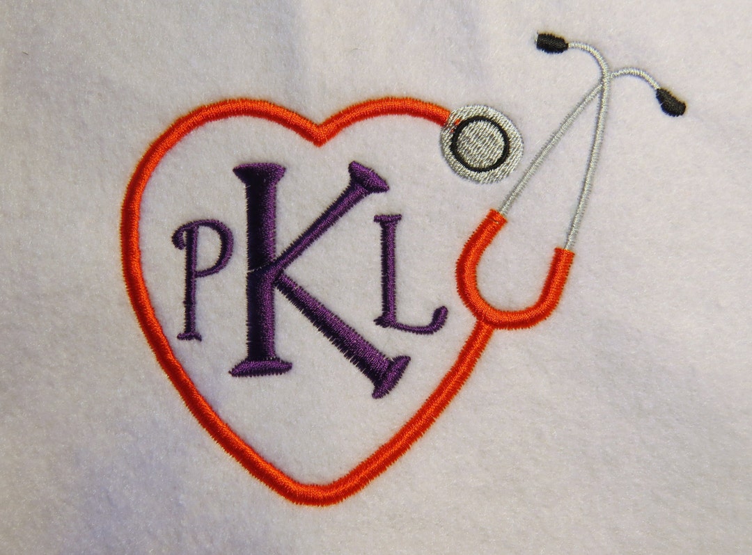 Stethoscope Embroidery Designs -3 Sizes - CUSTOM REQUEST WELCOME - Etsy