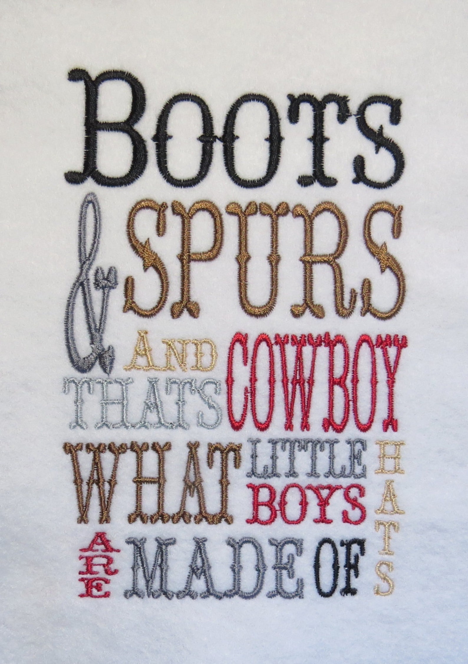 Boots Spurs Cowboys Embroidery Designs - 5x7 Only - Etsy