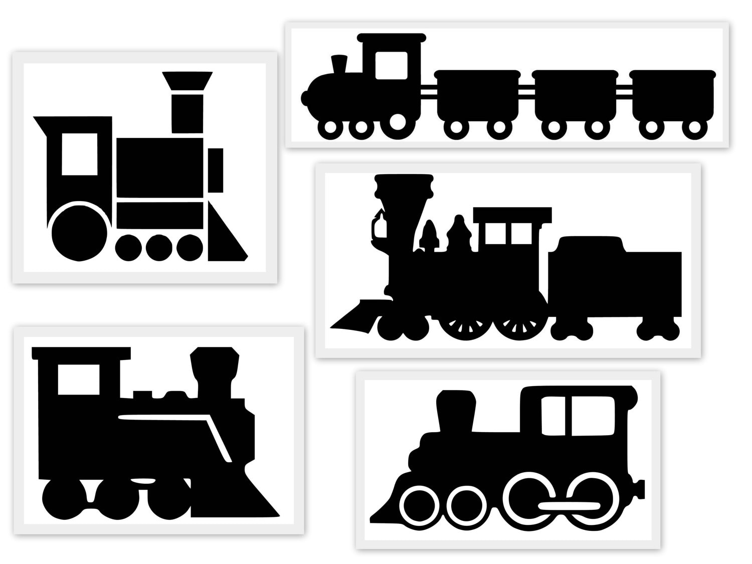 Trains 5 SVG PDF PNG Jpg Eps Dxf - Custom Designs Wording Welcome ...