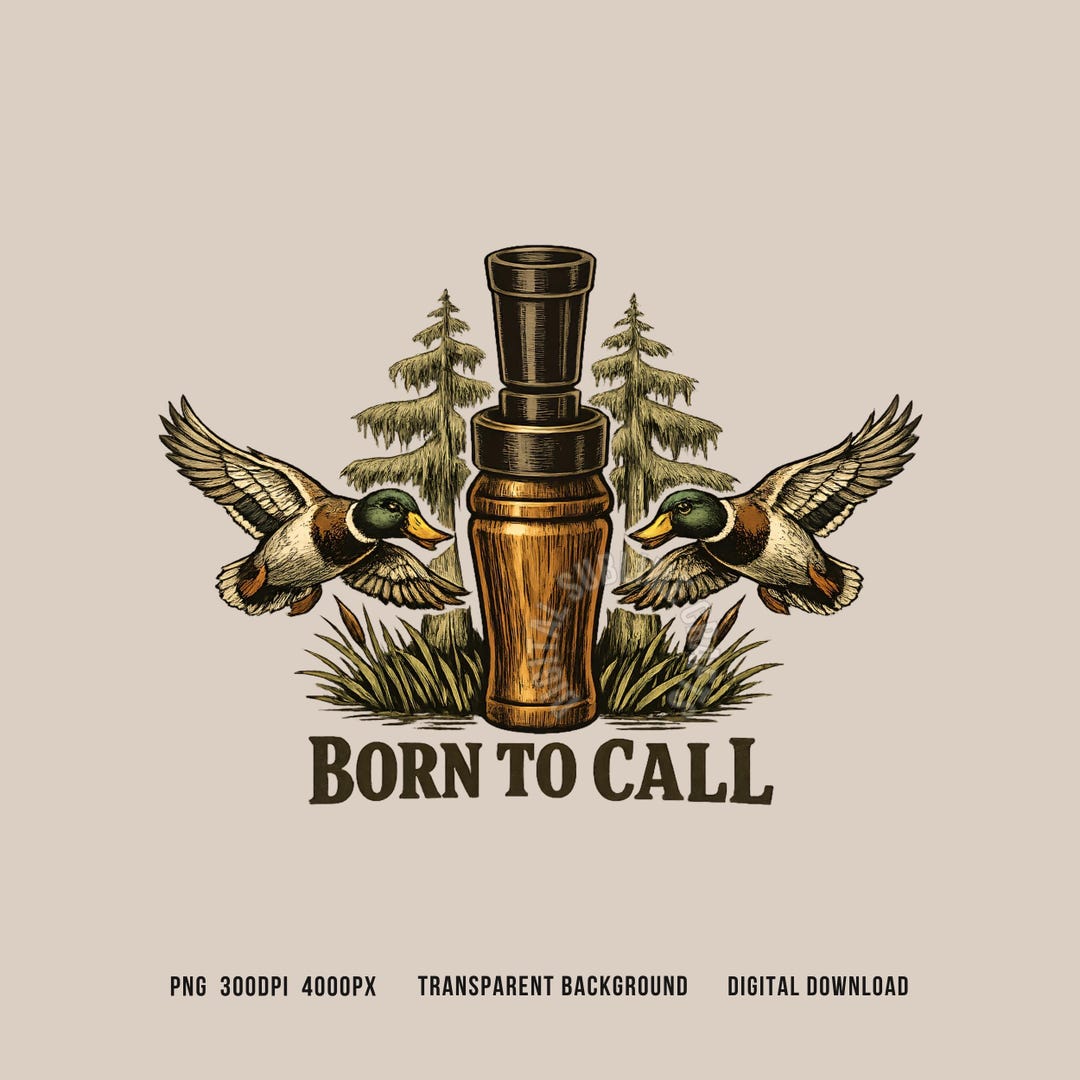 Duck Call Png: Flying Mallard Duck Hunt Sublimation Design (digital ...