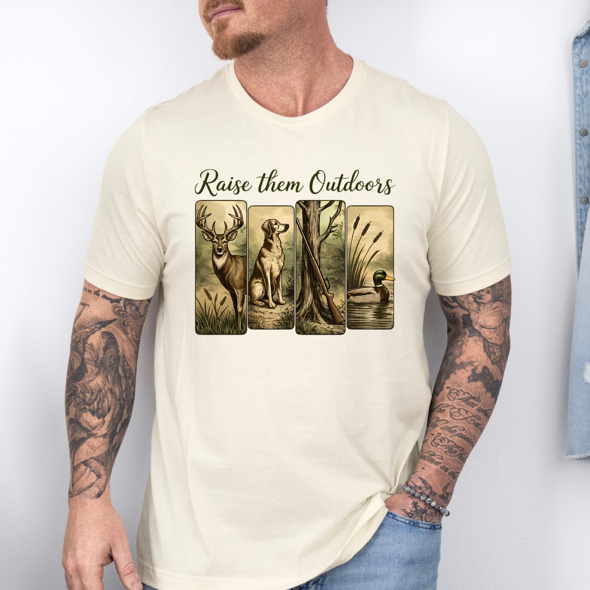 Raise Them Outdoors Hunting Family PNG: Hunt Sublimation Design ...