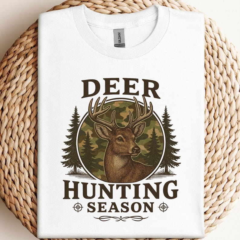 Deer Hunt Sublimation Png: Deer Hunting Shirt Designs (digital Download ...
