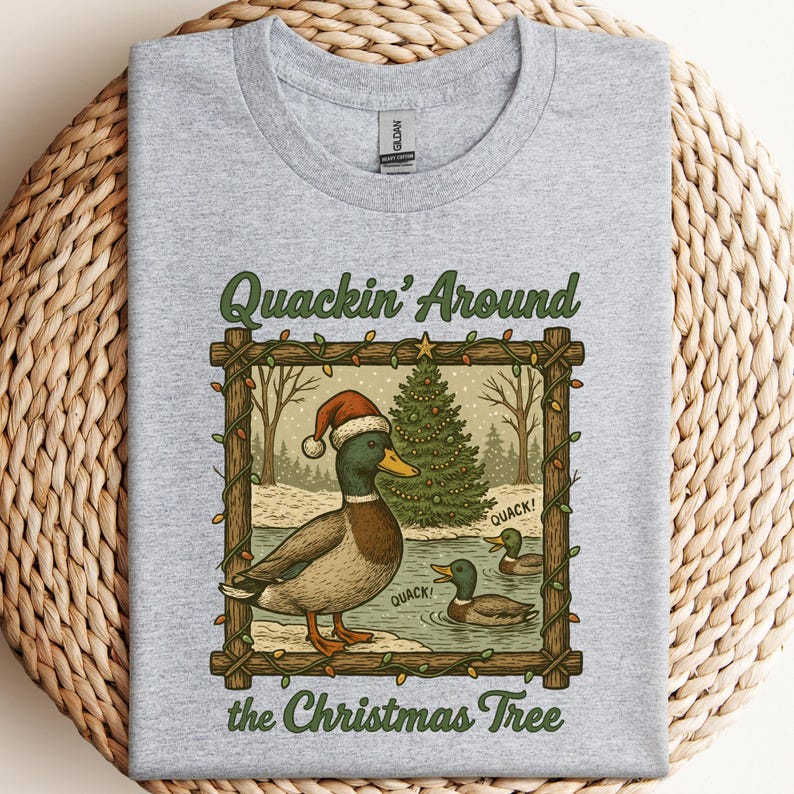 Christmas Duck Huntpng: Hunting Holiday Design (digital Download) - Etsy