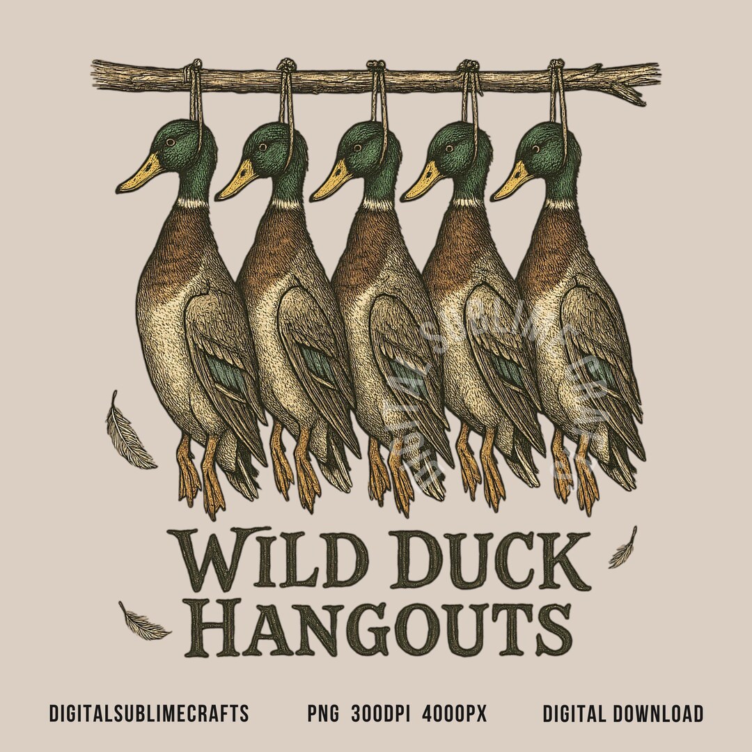 Duck Hunt Design Png: Vintage Duck Hunting Subliamtion (digital ...