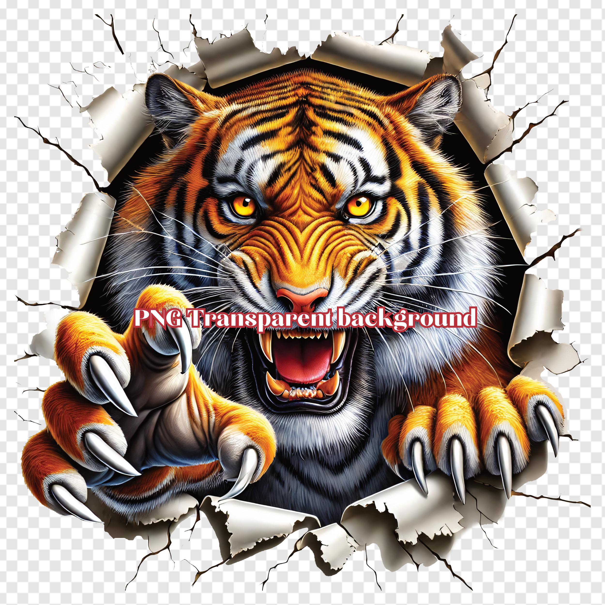 Fierce Tiger Scratch PNG: Sublimation Design (digital Download) - Etsy