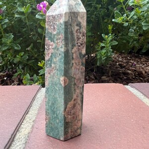 Sakura Flower Jasper Tower / Rhyolite Green Flower Jasper / Cherry ...