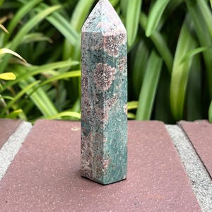Sakura Flower Jasper Tower / Rhyolite Green Flower Jasper / Cherry ...