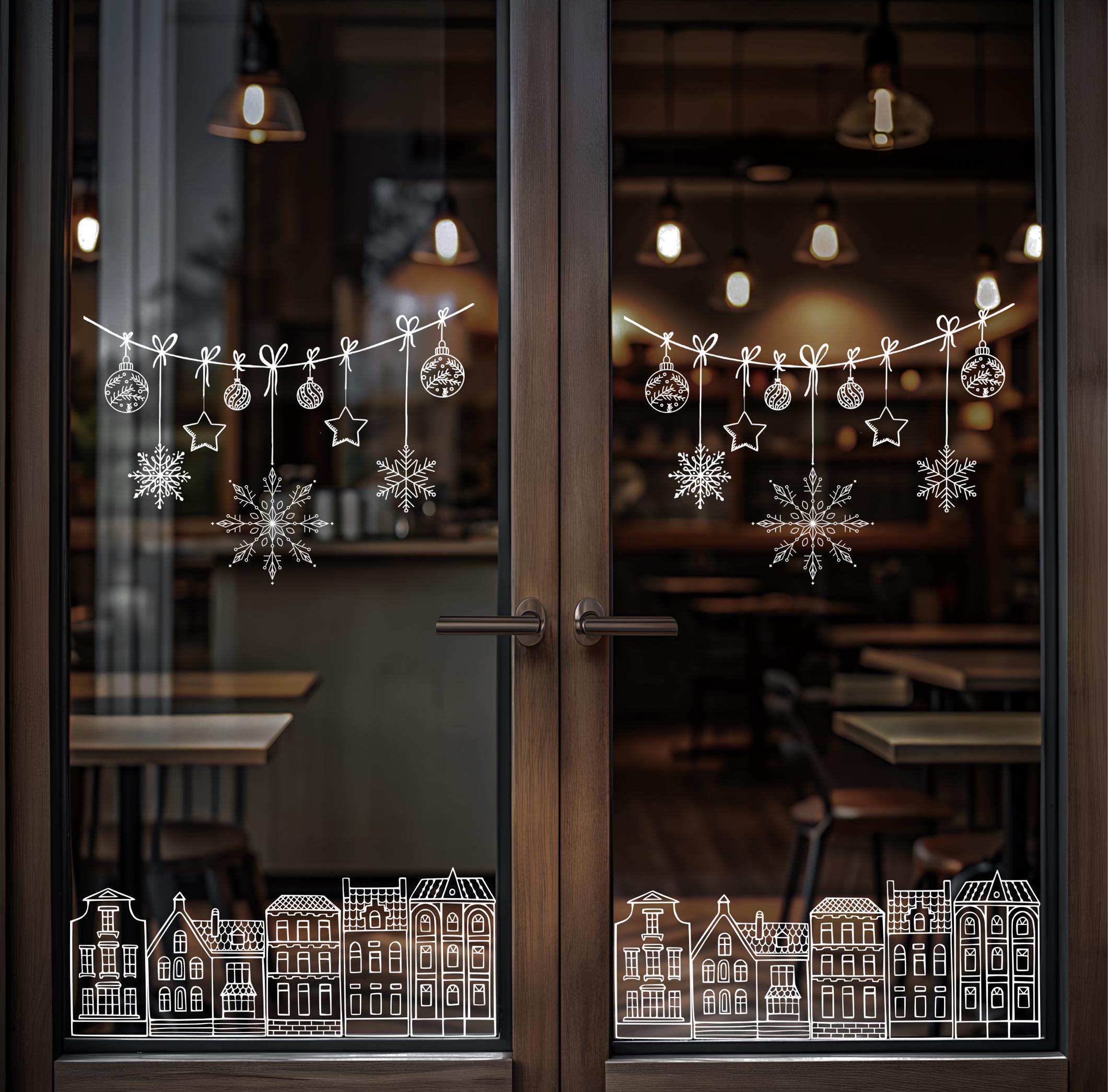 Winter Window Chalk Marker Template | Png & Pdf Digital Download for ...