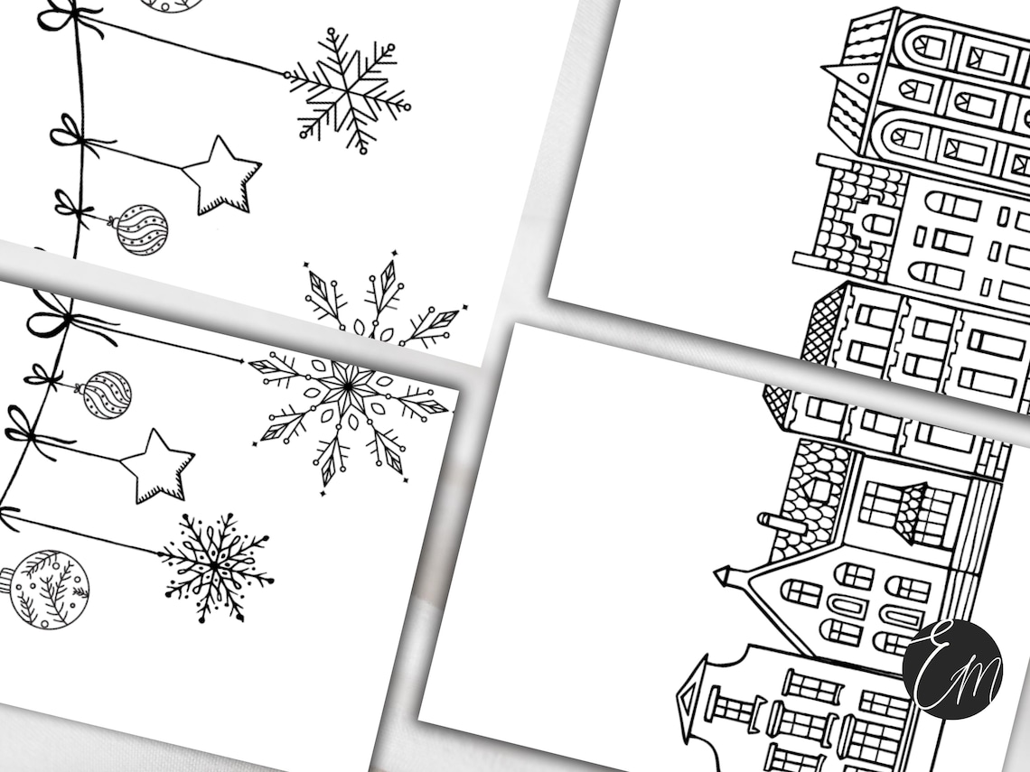 Winter Window Chalk Marker Template | Png & Pdf Digital Download for ...